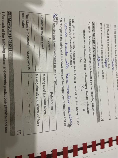 Yall Please Help With This Chemistry Paper 4 R Igcse