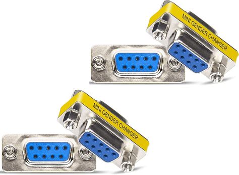 MEIRIYFA DB Gender Changer D SUB Pin RS Female To Female Connector Serial Port Cable