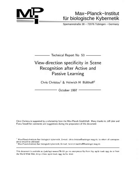 PDF View Direction Specificity In Scene Recognition After Active And