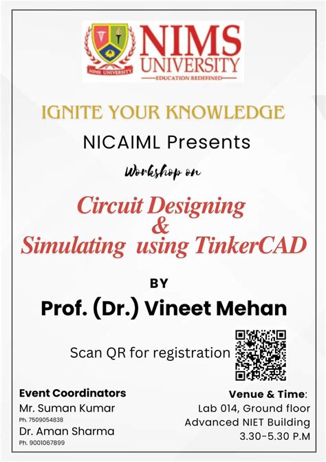 Prof Dr Vineet Mehan On Linkedin Tinkercad Circuitdesign