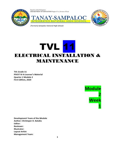 Module Qtr 1 Week 1 Pdf Voltage Resistor
