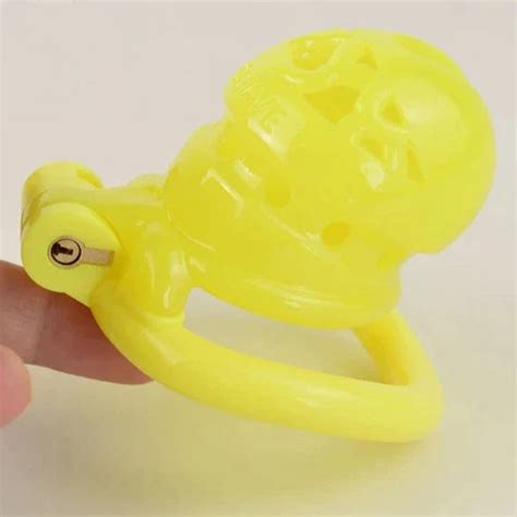 Multicolor Small 3d Printed Sex Slave Chastity Cage With 4 Penis Rings