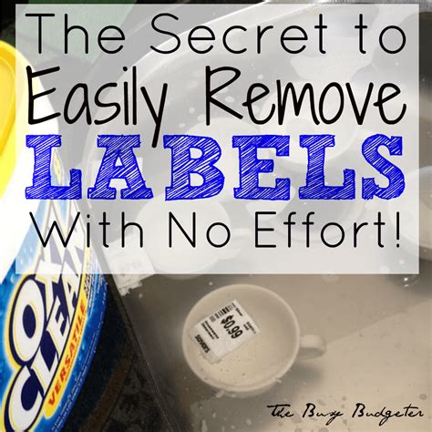 MOM Tip How To Remove Labels Easily Moms