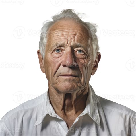 Ai Generated A Happy Older Man Smiling For The Camera Isolated