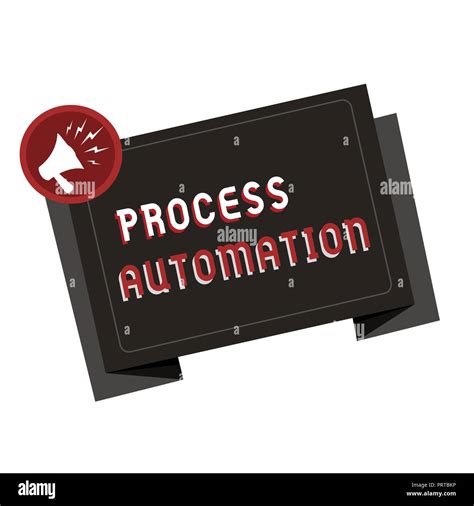 Text Sign Showing Process Automation Conceptual Photo Transformation Streamlined Robotic To