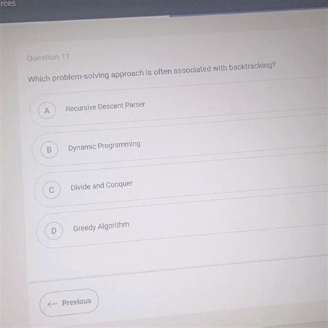 Rces Question 11 Which Problem Solving StudyX