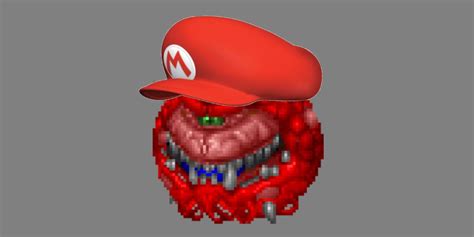 doom mod gives cacodemons mario legs