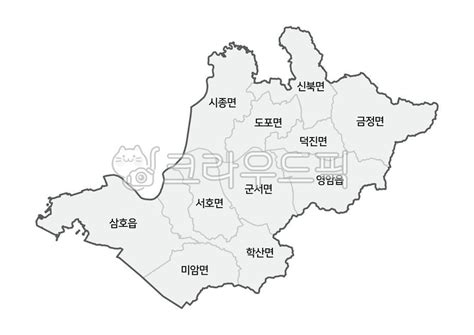 영암군행정지도 영암군 영암지도 영암 전남영암군행정지도 사진이미지일러스트캘리그라피 짜군작가