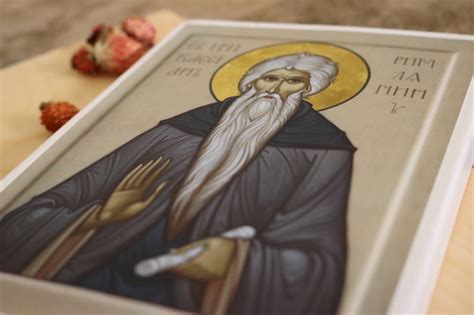 Handmade Mounted Icon St John Cassian Etsy