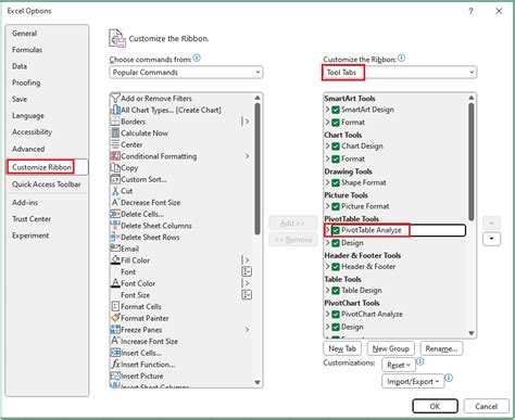 Excel Ribbon Does Not Show Pivottable Analyze Option How Do I Get It