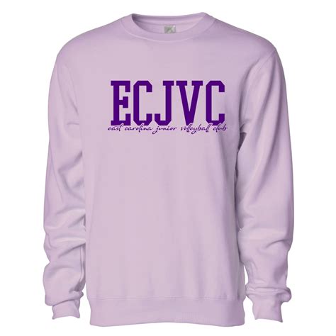 ECJVC ECJVC Block Script Logo Midweight Sweatshirt East Carolina