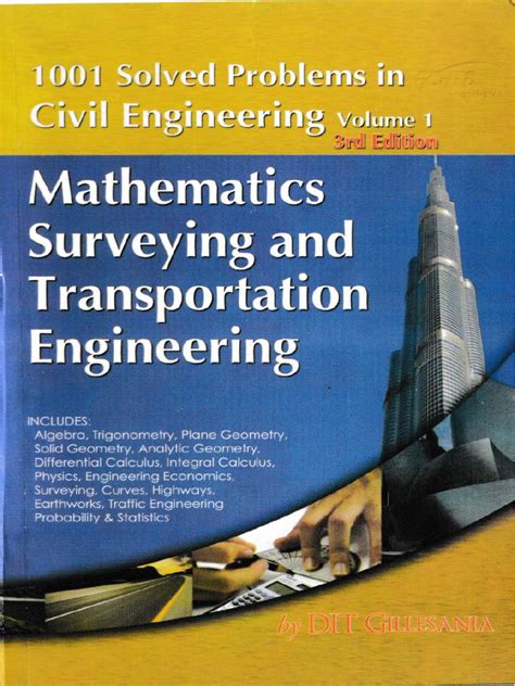 1001 Solved Problems In Civil Engineering 3e 2014 Gillesania Pdf