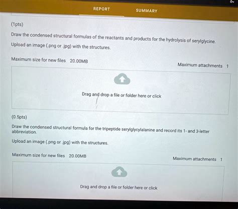 Solved Report Summary Ipts Draw The Condensed Structural Formulas Of The Reactants And
