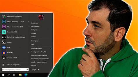 Cambiar El MenÚ Inicio De Windows 10 😲 Youtube