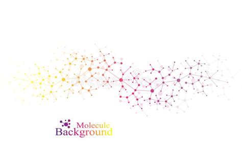 Scientific Chemistry Pattern Structure Molecule Dna Research As Concept Stock Vector