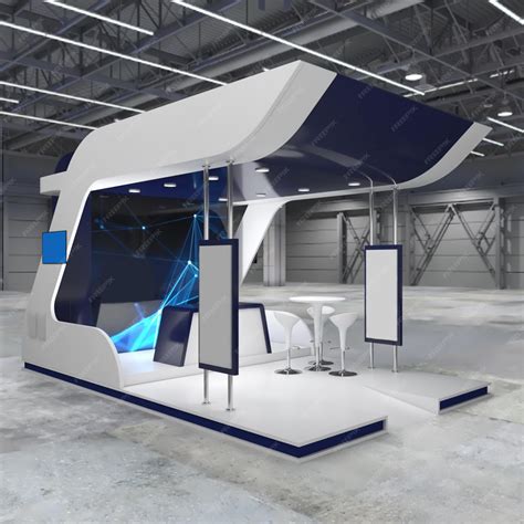 Premium Photo Exhibition Stand Modern 3d Render