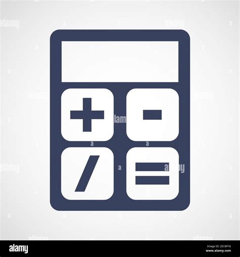 Calculator Sign Flat Icon Vector Illustration Stock Vector Image And Art