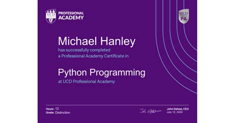 Michael Hanley On Linkedin Python Programming • Michael Hanley • Ucd