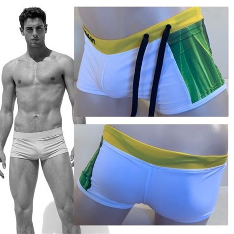 Rufskin Swim Rufskin Square Cut Swim Briefs Small Rare Sold Out