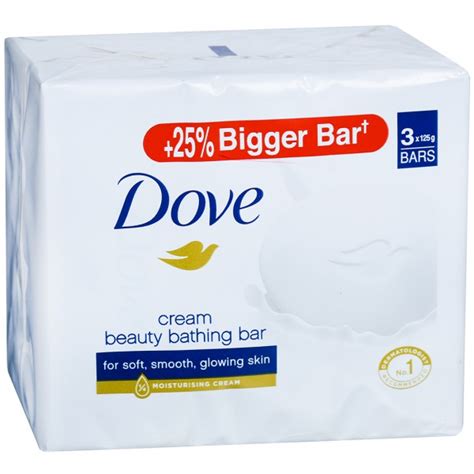 Buy Dove Cream Beauty Bathing Bar 3 X 125 G Online