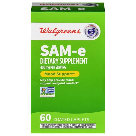 Walgreens Sam E 400 Mg Coated Caplets 60 Days Walgreens