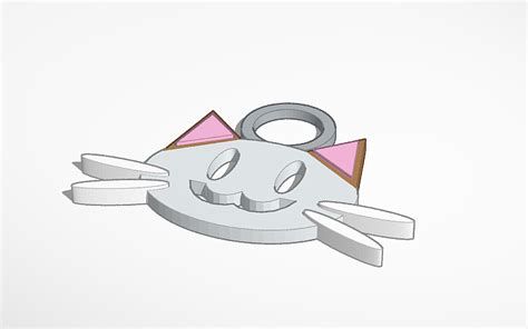 3d Design 3 Cat Keychain Weekend Project Design Tinkercad