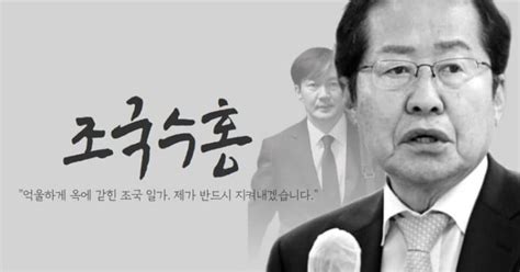 홍준표 “조국 수사 과했다” 발언에‘조국수홍 패러디 나와