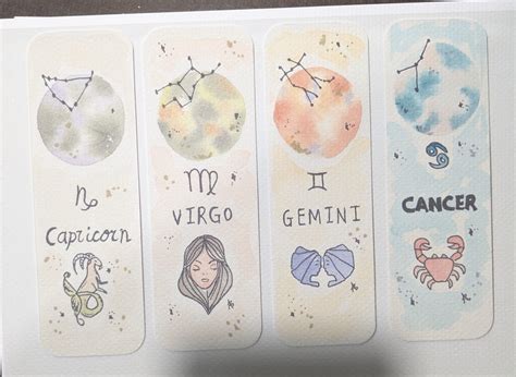 Zodiac Bookmark Etsy