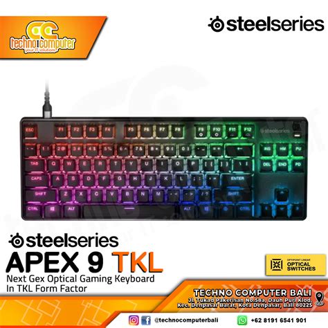 Steelseries Apex 9 Tkl Linear Optipoint Optical Switch Gaming Keyboard