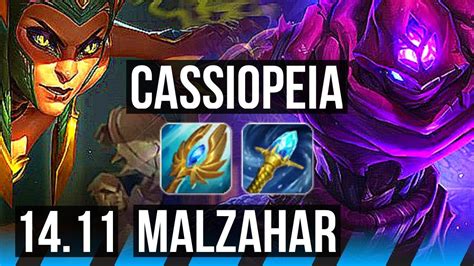 CASSIOPEIA Vs MALZAHAR MID Rank 7 Cassio 5 1 3 TR Master 14 11