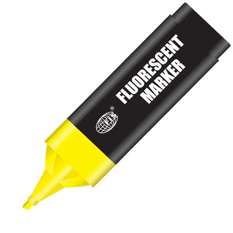 Buy Fis Fluorescent Marker Yellow Pkt10pc Online Aed1365 From