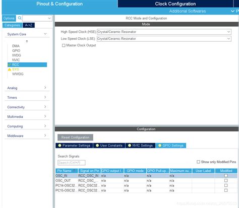Stm32cubemx 串口配置篇usart1 Mode And Configuration Csdn博客
