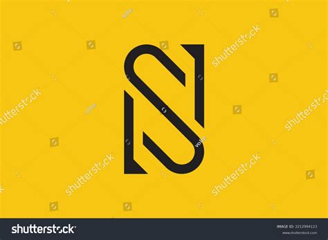 Sn Logo Minimal Symbol Sn Letter Stock Vector Royalty Free 2212994123