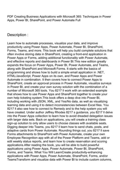 PDF Creating Business App