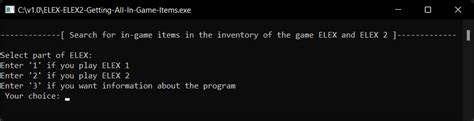 GitHub MaximShershavikov ELEX ELEX2 Geting All In Game Items This