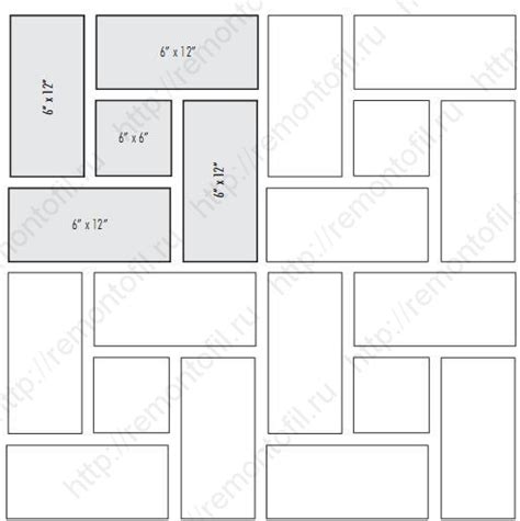 Раскладка плитки