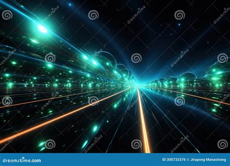 Light Data Tranfer Artificial Intelligence Network Background