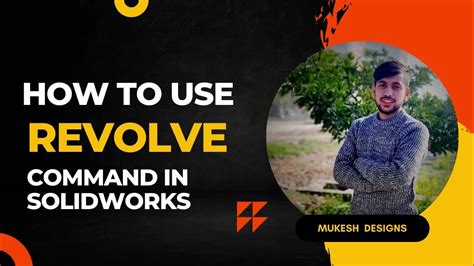 Revolve Command In Solidworks Youtube