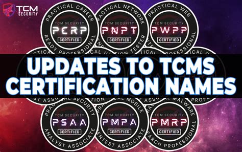 Tcms Announces Certification Realignment Tcm Security