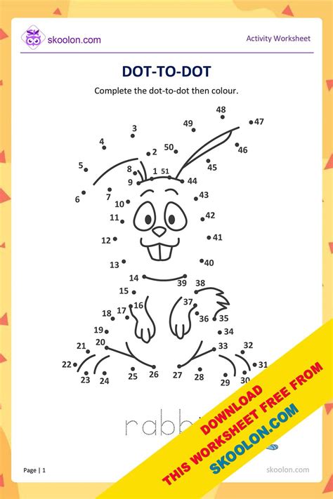 Dot To Dot Printable Worksheets