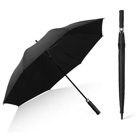【push】戶外休閒用品30寸長柄雨傘雙人半自動大號纖維長柄直杆傘防風雨傘高爾夫傘雨傘 I109 全聯全電商