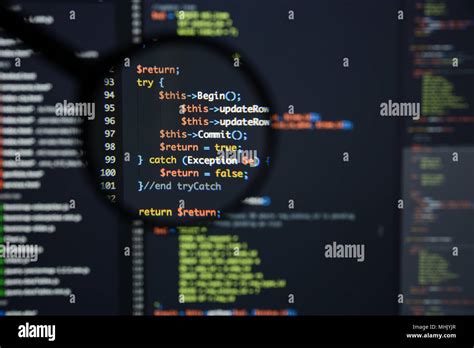 Real Php Code Developing Screen Programing Workflow Abstract Algorithm