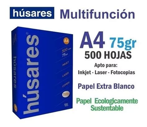Resma Húsares Papel A gr X Hojas Distribuidora Lv