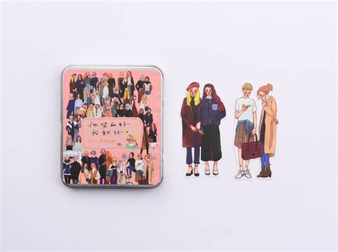 La Dolce Vita Sticker Set With Tin You And Me Yoseka Stationery