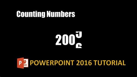 Counting Numbers In PowerPoint Tutorial Powerpoint Tutorial Powerpoint Powerpoint Animation