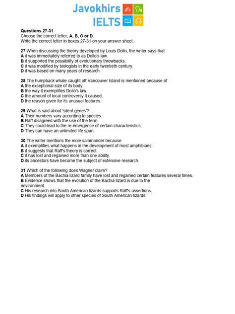When Evolution Runs Backwards Passage Questions Pdf Evolution