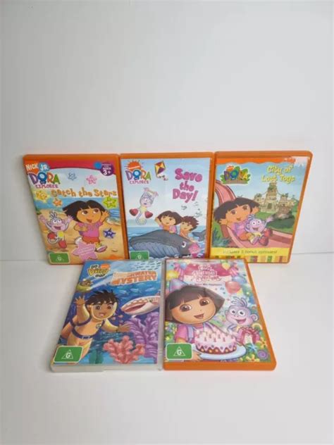Dora The Explorer Go Diego Go Dvd Bundle X 15 Region 4 Preowned