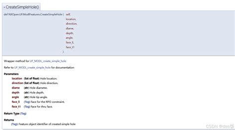 Nx二次开发python 创建简单孔一python Nxopen Csdn博客
