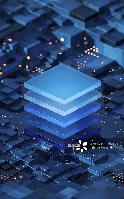 科技感电路与芯片3d渲染图片素材 花瓣网