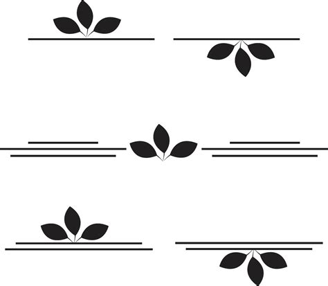 Leaf Text Dividers Paragraph Dividers Borders Frames And Separators 41399037 Vector Art At